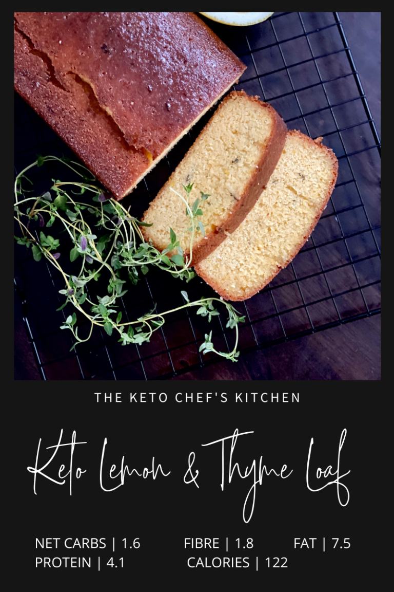 Keto Lemon & Thyme Loaf - The Keto Chef's Kitchen